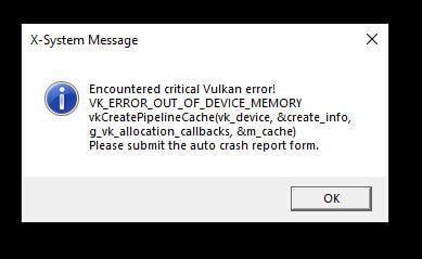 Vulkan Error And CTD X Plane Technical Support X Plane Org Forum