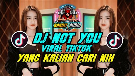 Dj Not You Dj Terbaru 2023 Viral Tiktok Bandit Audio Projects