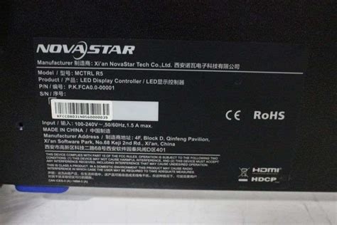 Novastar Mctrl R5 Led Wall Controllerdigitizer Unit Joseph Finn Co