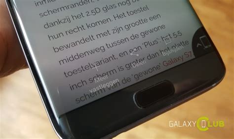 Samsung Galaxy S7 Edge Tip Screenshot Schermafbeelding Maken Galaxy Club Dé