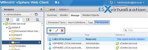 VCP DCV Objective Configure And Administer Role Based Access Control ESX Virtualization