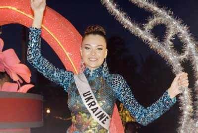Maria Sten Knudsen Miss Denmark Participates In The Miss Universe 2008