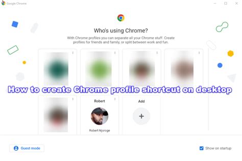 How To Create Chrome Profile Shortcut On Desktop