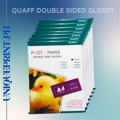 QUAFF Double Sided Glossy Photo Paper A Sheets Per Pack Shopee Philippines