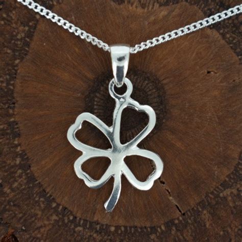 Four Leaf Clover Pendant In Sterling Silver Royal Mile Silver