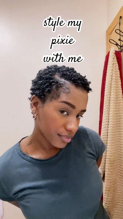 Natural Pixie Cut Style ️ Fyp Pixie Pixiecut Natural Naturalhair