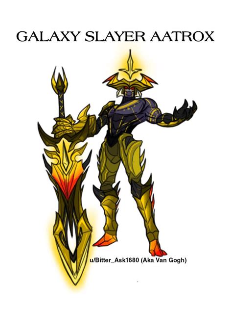 Galaxy Slayer Aatrox Skin Concept By Mevan Gogh Raatroxmains