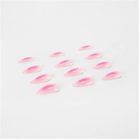Premium Photo Realistic Set Of Colored False Nails Adhesive Isolated