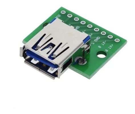 modulo adaptador conector usb 3 0 fêmea dip 2 54mm arduino mercadolivre