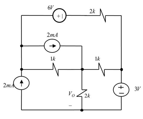 Solved In The Circuit Shown Below Find V0 Using Nodal