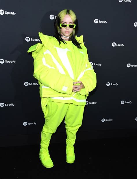 Billie Eilishs Lime Green Louis Vuitton Outfit Popsugar Fashion
