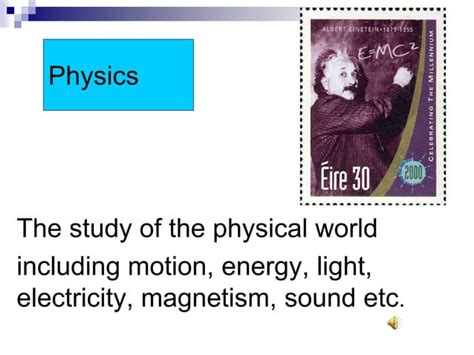 Intro To Physical Science Chapter Ppt Physics Science