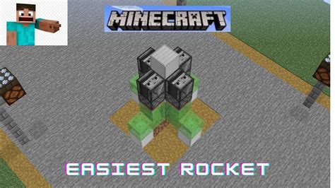 How To Make A Rocket In Minecraft Under 1 Minute YouTube