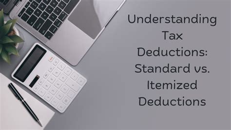 Understanding Tax Deductions Standard Vs Itemized Deductions