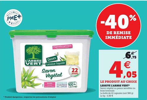 Promo Lessive L Arbre Vert Chez Hyper U ICatalogue Fr