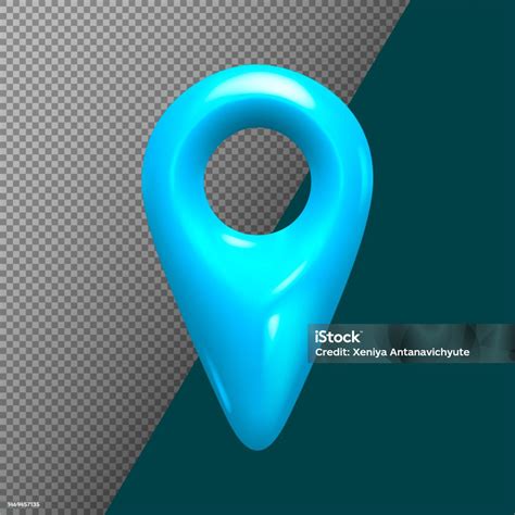 3d 렌더링 실제 위치 지도 핀 Gps 포인터 마커 Gps 위치 기호 파란색 지리적 위치 마커 장소 표시 아이콘 지도 및 탐색