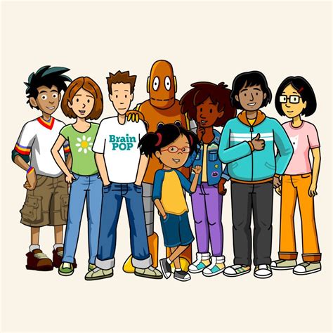 Popquiz Brainpop Has A Total Of 8 Characters Can You Name Them All
