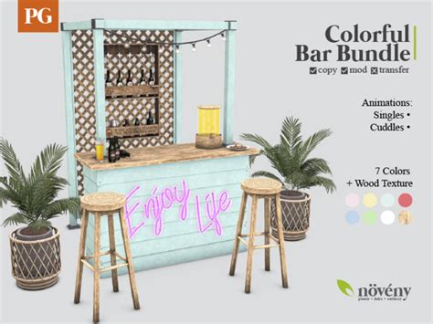 Second Life Marketplace Noveny Colorful Bar Bundle Pg