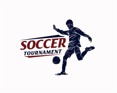 Soccer Tournament Silhouette Logo Design Template 14799032 Vector Art