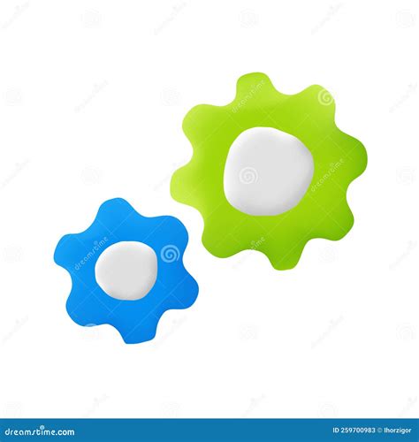 3d Gear Vector Icon Concept For Setting And Repair Stock Vector Illustration Of Engine
