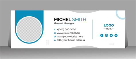 Mise En Page De Signature D E Mail D Entreprise Personnelle
