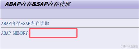 Abap内存和sap内存abap内存与sap内存 Csdn博客 Abap内存和sap内存abap内存与sap内存 Csdn博客