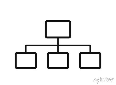Flowchart Icon Vertical Hierarchy Flowchart Template Infographic