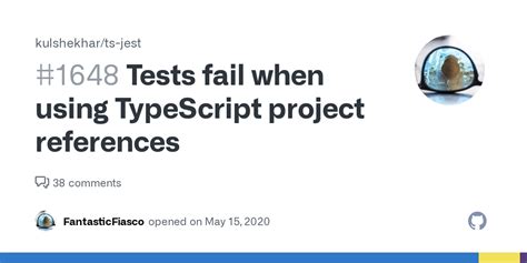 Tests Fail When Using Typescript Project References · Issue 1648