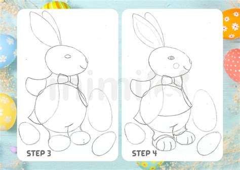 How To Draw A Bunny Step By Step How To Mimi Panda