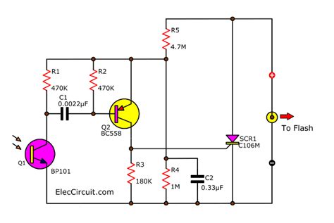 Simple Flash Slave Trigger Circuit