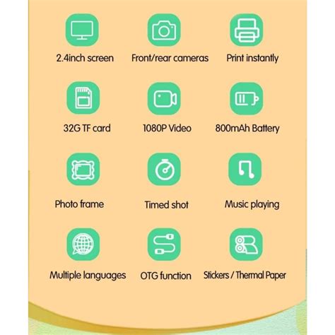 دوربین عکاسی و فیلمبرداری دیجیتال کودک با چاپ فوری حرارتی طرح دایناسور آبی اسباب بازی دیجیتال و