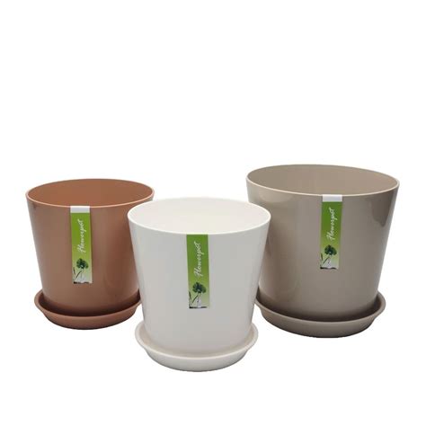 유광 플라스틱 실린더 화분 대 22x20cm 화이트 단품 오픈마켓 우리들쇼핑