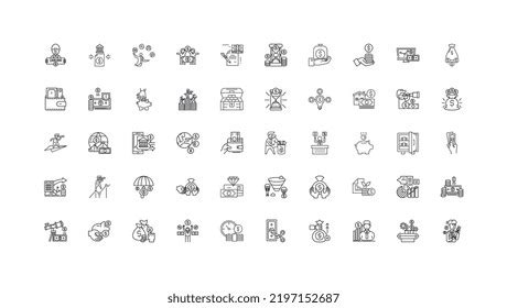 University Concept Illustration Linear Icons Line Stock Vector Royalty Free