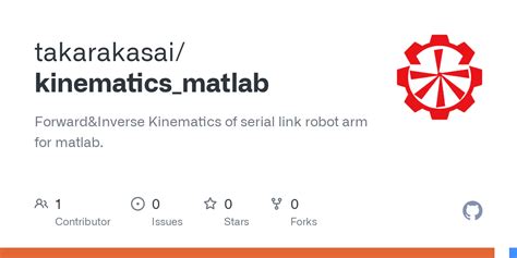Github Takarakasaikinematicsmatlab Forwardandinverse Kinematics Of Serial Link Robot Arm For