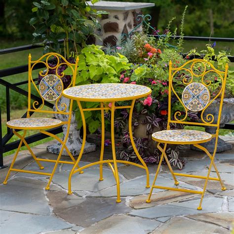 Mosaic Bistro Set Los Angeles Ii Etsy