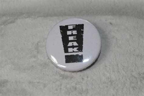 Punk Button Badge Freak 25mm Etsy