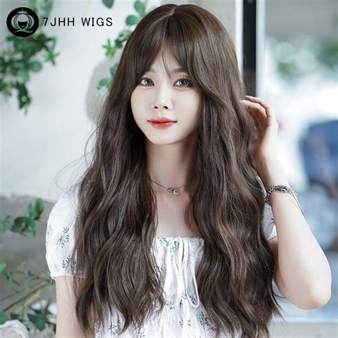 شعر مستعار 7jhh شعر مستعار اصطناعي مع الانفجارات للنساء ، متموج ومموج