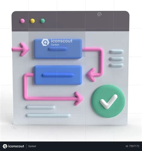 Workflow 3d Icon Download In Png Obj Or Blend Format