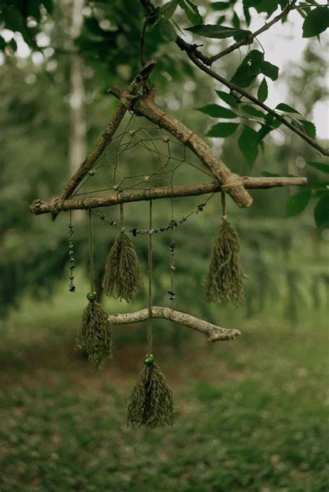 ловец снов в 2024 г Поделки из природных материалов Лесной декор Ремесла