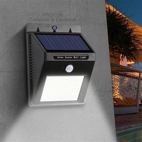 Jual Lampu Taman Dinding Outdor Tenaga Matahari Solar Cell 20 Led