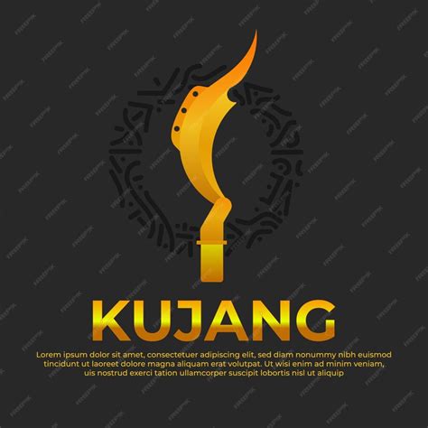 Premium Vector Flat Ilustration Of Kujang Traditional Sundanese