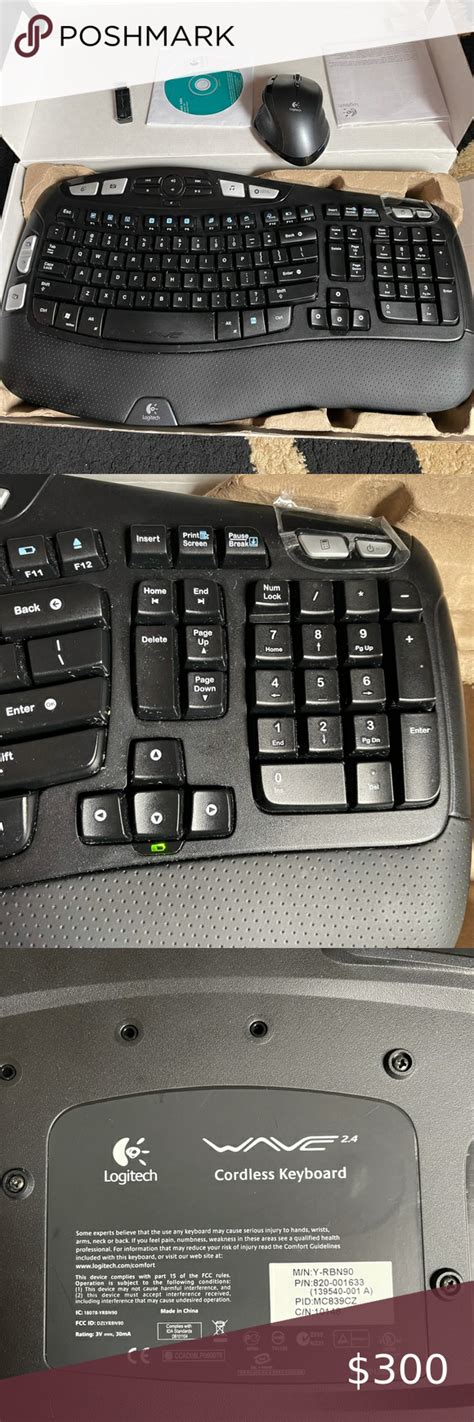 Logitech Cordless Desktop Wave Pro Keyboard Mouse Logitech Keyboard Cordless