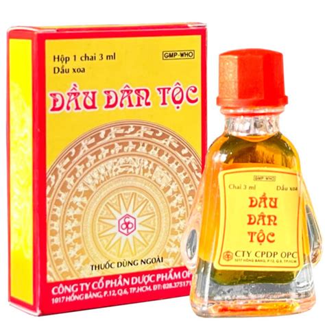 Dầu Dân Tộc Opc được Dùng Khi Cảm Gió Nghẹt Mũi Nhức đầu