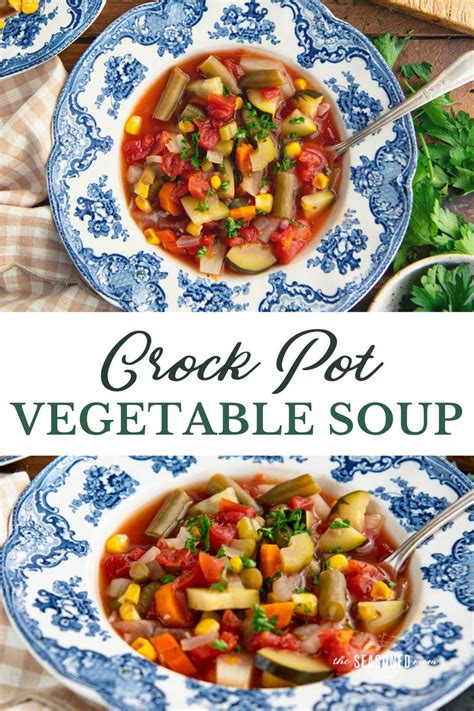 Crock Pot Vegetable Soup The Seasoned Mom
