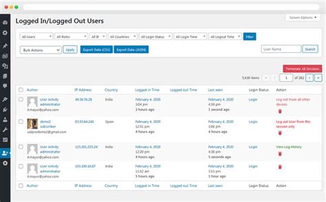 User Activity Log Pro Wordpress Plugin Track User Activity Admin Side Wordpress Plugins