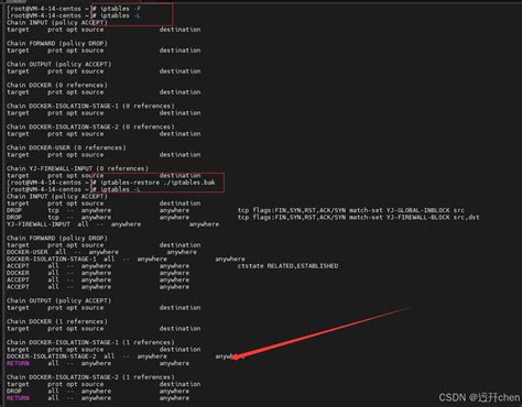 Iptables 规则备份和恢复centos7备份和恢复iptable规则 Csdn博客