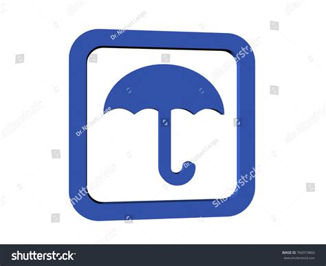 Fragile Pictogram Sign 3d Rendering Stock Illustration 766973860