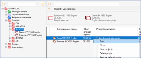project module buttons input fields toolbar and menus context