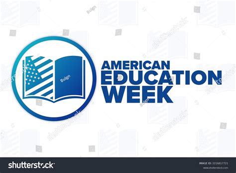 American Education Week Holiday Concept Template Stock Vector Royalty