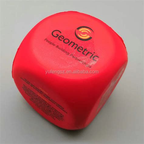 Custom Stress Ball Pu Foam Cube Dice Stress Ball Promotional Logo Small Pu Foam Anti Stress Cube